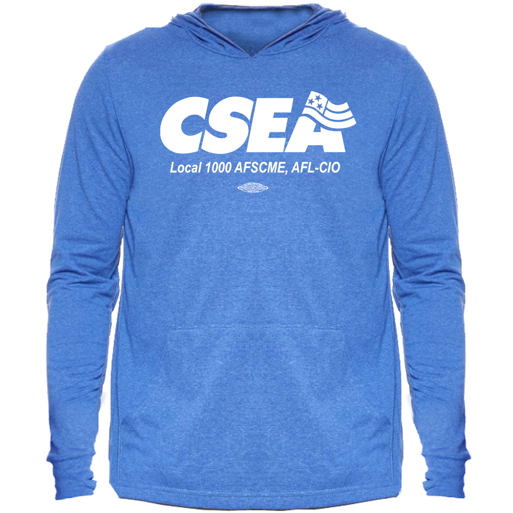 CSEA Unisex Performance Hoodie Shirt - Blue – CSEA Merchandise Market