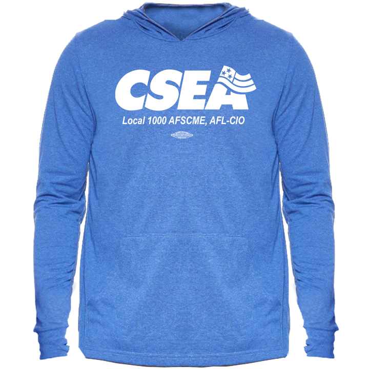 CSEA Unisex Performance Hoodie Shirt - Blue – CSEA Merchandise Market